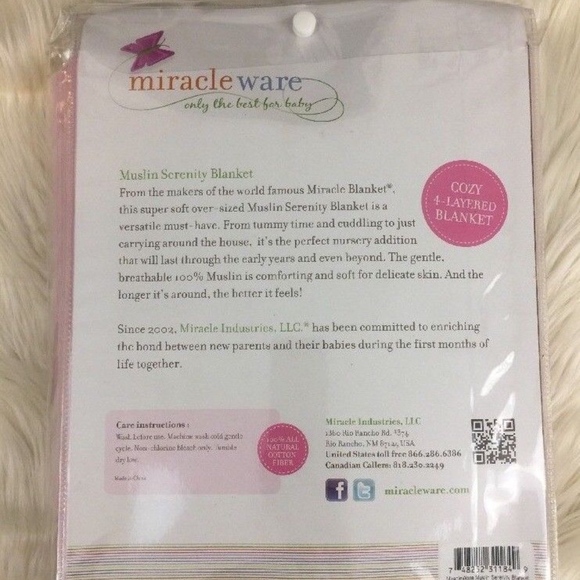 Miracle International Inc. | Bedding | Miracleware Muslin Serenity Baby ...